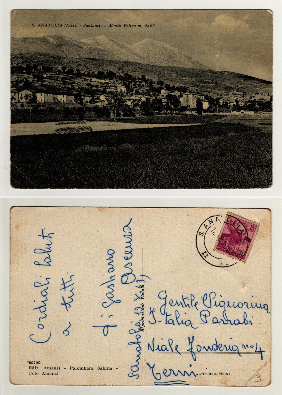 Cartolina 1960 - 2 — S.ANATOLIA